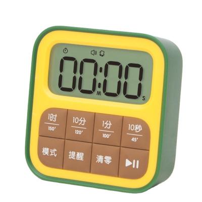China Occasion Back to School Battery-Powered Table Clock Cube Fruit Timer for Bedroom for sale