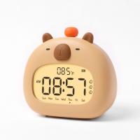 China Modern Latest Custom-Made Capybara Clock Durable And Acrylic Desk Clock For Bedroom for sale