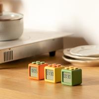 China Perfect Quality Colorful Fashionable And Vintage Block Timer Desk Clock For Bedroom for sale