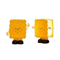China Manufacturer Supplier Adjustable Color-Changing Led Touch Control Cute Biscuit Bedroom Night Light for sale