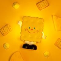 China Manufacturer Supplier Adjustable Color-Changing Led Touch Control Cute Biscuit Bedroom Night Light for sale