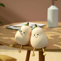 China Manufacturer Wholesale Dimmable Touch Control And Color-Changing Cute Pear Led Lamp Bedroom Night Light for sale