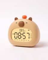 China Quartz Motivity Capybara Clock and Unique Design for Kids' Fashion Bedroom Table for sale