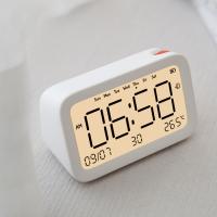 China Orange Dot Kids Alarm Clock with Cute Backlight Dual Function Analog-Digital Design Modern Wake-up Light Smart Quartz-for Kids for sale
