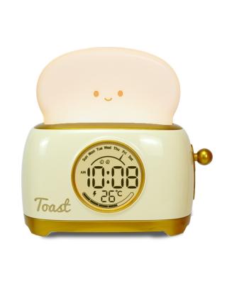 China ABS HIPS Material Safe Toddler Tosta Shape Night Light With Dimmable Led And Touch Control for sale