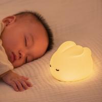 China Dream rabbit emotion lamp Night Light Cute Animal Silicone NurseryRechargeable For Bedrooms for sale