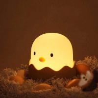 China Eggshell chicken led night light lamp Timing LED Night Light USB Rechargeable lamp Adjustable Brightness Cute Bedroom Lamp for sale