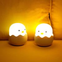 China Eggshell chicken led night light lamp Timing LED Night Light USB Rechargeable lamp Adjustable Brightness Cute Bedroom Lamp for sale