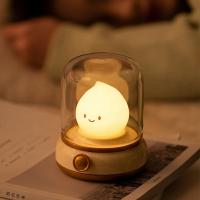 China USB Rechargeable Timable LED Night Light Retro Kerosene Lamp Bedside Lamp Silicone Candle Light Small 60 Modern USB DC 5V Ltd. for sale