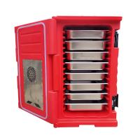 China 15kg Plastic Pizza Electric Food Pan Carrier Transport Box Insulated Food Delivery Box for sale