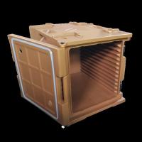 China Plastic Bakery Bread Pizza Baking Trays Carrier Transport Box Insulated Food Delivery Box for sale