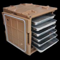 China Plastic Bakery Bread Pizza Baking Trays Carrier Transport Box Insulated Food Delivery Box for sale
