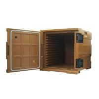 China Plastic Bakery Bread Pizza Baking Trays Carrier Transport Box Insulated Food Delivery Box for sale