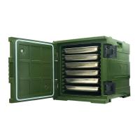 China Plastic Bakery Bread Pizza Baking Trays Carrier Transport Box Insulated Food Delivery Box for sale