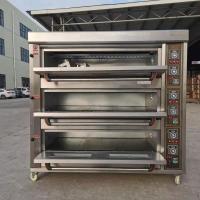 China Raw Material Flour 3 Decks 9 Trays Gas Bakery Deck Oven 1760*890*1770mm for Food Shop for sale