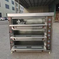China Raw Material Flour 3 Decks 9 Trays Gas Bakery Deck Oven 1760*890*1770mm for Food Shop for sale