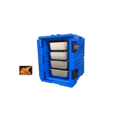 China Hot Food Pan Carrier Transport Box Insulated Food Delivery Box Customized Color Plastic for sale