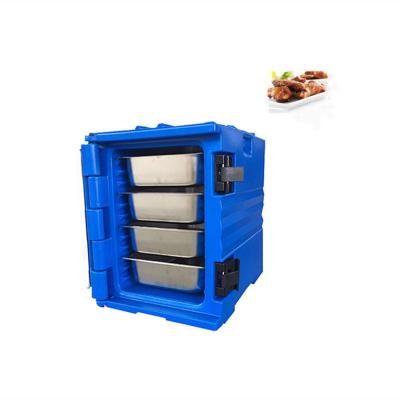 China Plastic Insulated Food Delivery Box for 15kg Commercial Fried Chips Chicken Transport for sale