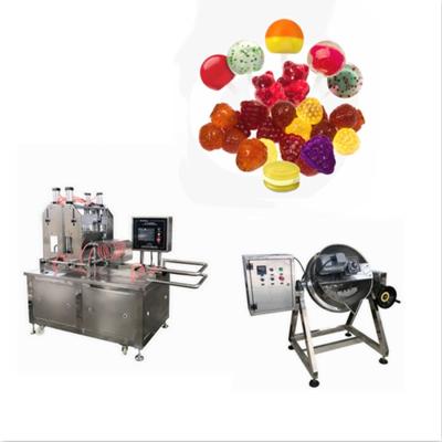 China 500KG Production Small Lollipop Jelly Toffee Hard Candy Making Machine 1900x980x1700mm for sale