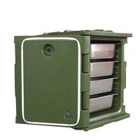China Plastic Hot Food Pan Carrier Transport Box for Insulated Food Delivery of 15kg Load for sale