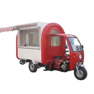 China 3 Wheel Mobile Electric /Gasoline Tricycles Food Truck for Vegetable Processing Plant for sale