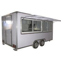 China Burger Truck Fast Food Van with Full Kitchen Donuts Cart Mobile Vending 2300*1750*2100mm for sale