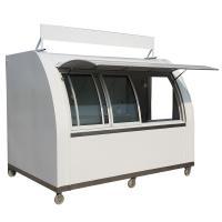 China Burger Truck Fast Food Van with Full Kitchen Donuts Cart Mobile Vending 2300*1750*2100mm for sale