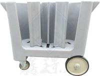 China Adjustable Plate Caddy Dish Collecting Trolley for Dish Storage and Cart Convenience for sale