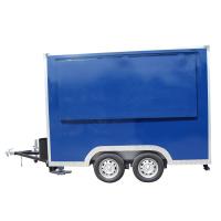 China 850kg Customized Logo Mobile Street Fast Food Truck for Cooking Voltage 220V/380V for sale