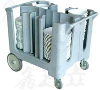 China Kitchen Equipment Food Warm Rotomolding Dish Cart with Big Wheels and Customized Color for sale