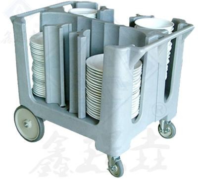 China Kitchen Equipment Food Warm Rotomolding Dish Cart with Big Wheels and Customized Color for sale