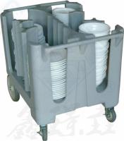 China Kitchen Equipment Food Warm Rotomolding Dish Cart with Big Wheels and Customized Color for sale