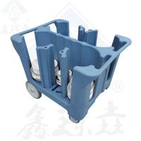 China Kitchen Equipment Food Warm Rotomolding Dish Cart with Big Wheels and Customized Color for sale