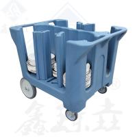 China Kitchen Equipment Food Warm Rotomolding Dish Cart with Big Wheels and Customized Color for sale