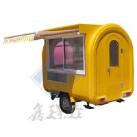 China Customized Stainless Steel Mobile Bar Trailer for Ice Cream Truck Coffee Van Food Trailer for sale