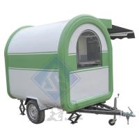 China Customized Stainless Steel Mobile Bar Trailer for Ice Cream Truck Coffee Van Food Trailer for sale