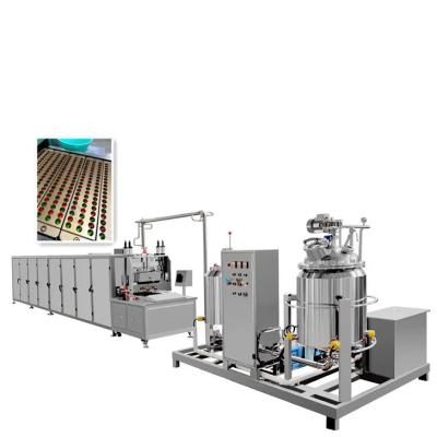 China Voltage 380V Candy Making Production Line Gummy Bear Forming Lollipop Candy Machinery for sale