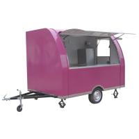 China Street Outdoor Fast Food Truck with 4 Road Wheels and Snack Food Making Equipment for sale