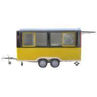 China 1500W Electric Retro Car 2.2 Meter Small Mobile Food Truck for Slush Hot Dog Cart for sale