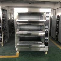 China Multifunction 3 Deck 6 Trays Electric Bakery Oven for Bread and Cake Made from Soybean for sale