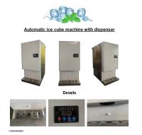 China 200KG Ice Storage Capacity Cube Ice Maker with Automatic Dispenser and Ice Output for sale