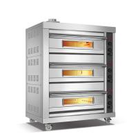 China 3 Deck 6 Tray French Bread Oven Gas with Multifunctional Design at Direct for sale