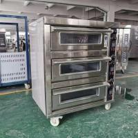 China 3 Deck 6 Tray French Bread Oven Gas with Multifunctional Design at Direct for sale