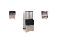 China 0.8kW Industrial Ice Cube Maker for Vending Machine Suppliers 500 Storage Bin for sale