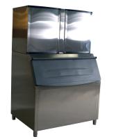 China Stainless Steel Fully-Automatic Industrial Ice Cube Machine with Water Dispenser for sale
