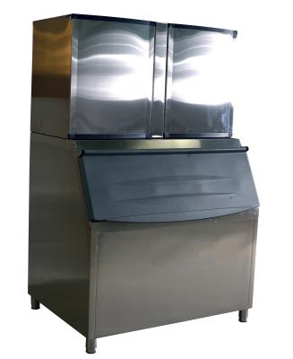 China Stainless Steel Fully-Automatic Industrial Ice Cube Machine with Water Dispenser for sale