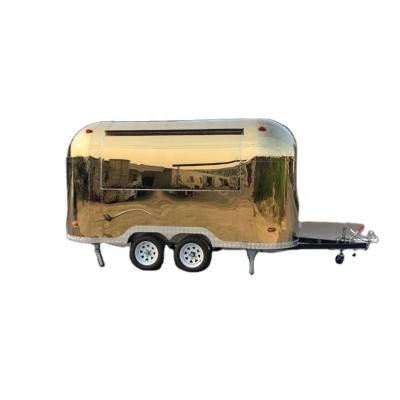 China Custom Cooking on the Go Road Wheel Crepe Food Cart for Hotels and Gas Tow Truck for sale