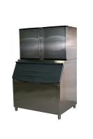 China Stainless Steel Fully-Automatic Industrial Ice Cube Machine with Water Dispenser for sale