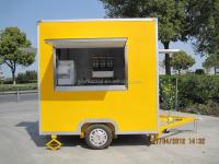 China Custom Cooking on the Go Road Wheel Crepe Food Cart for Hotels and Gas Tow Truck for sale