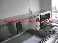 China Food Cart Business Trailer Cooking Cart Custom Food Trucks Gas Tow Truck for sale